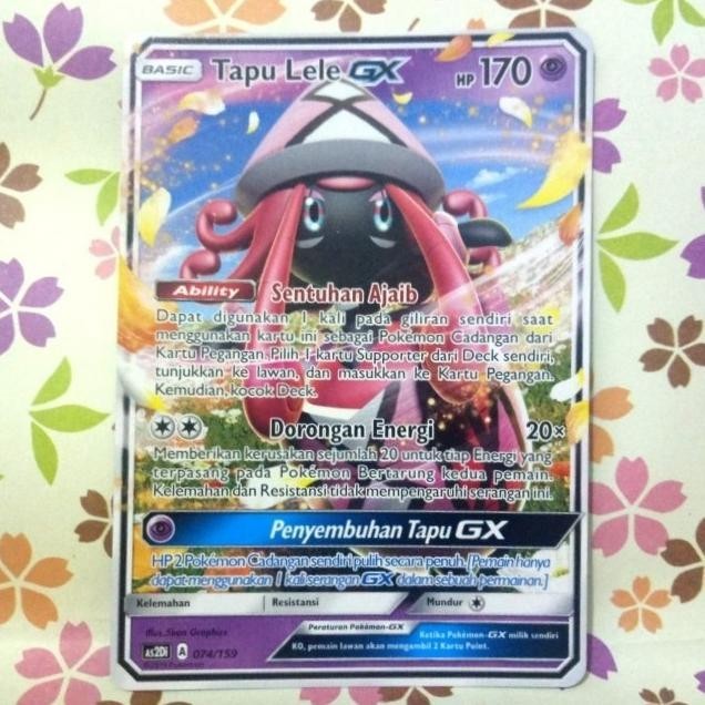 Jual POKEMON TCG INDONESIA TAPU LELE GX TD HARGA KHUSUS | Shopee Indonesia