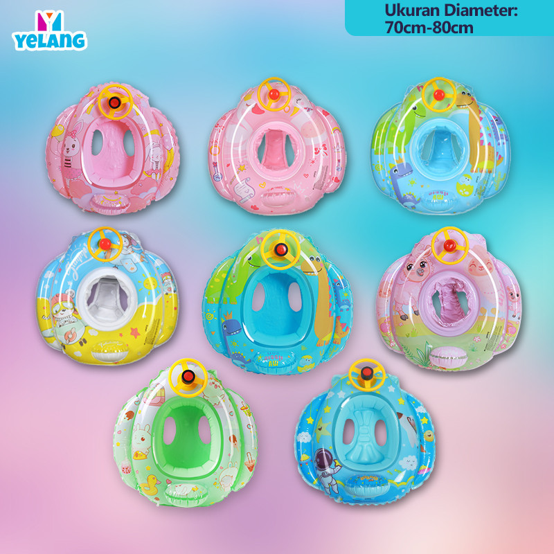 Jual Ban Renang Duduk UFO Anak-anak dengan Roda Kemudi Air Spons Dasar ...