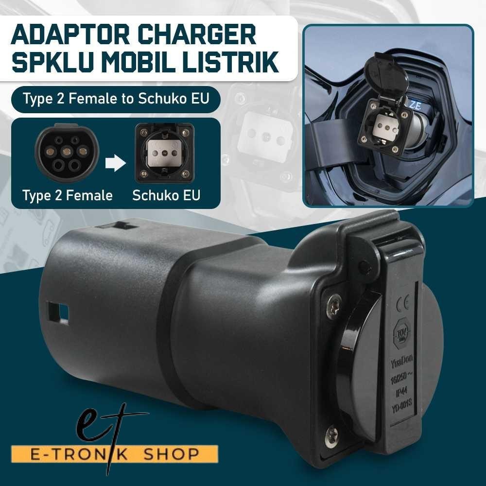 Jual ETRONIK YuaDon Adaptor Charger SPKLU Mobil Listrik Type 2 Female ...