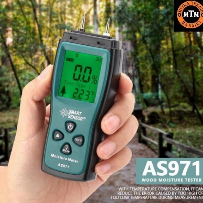 Jual Alat Ukur Wood Moisture Meter Kadar Air Kayu Smart Sensor As971 ...