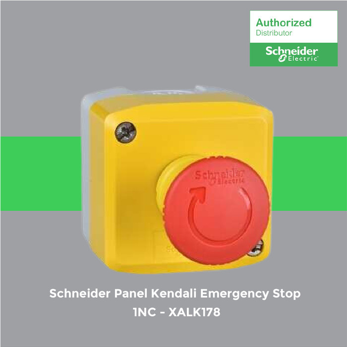 Jual NEW SERIES SCHNEIDER PANEL KENDALI EMERGENCY STOP YELLOW STATION ...