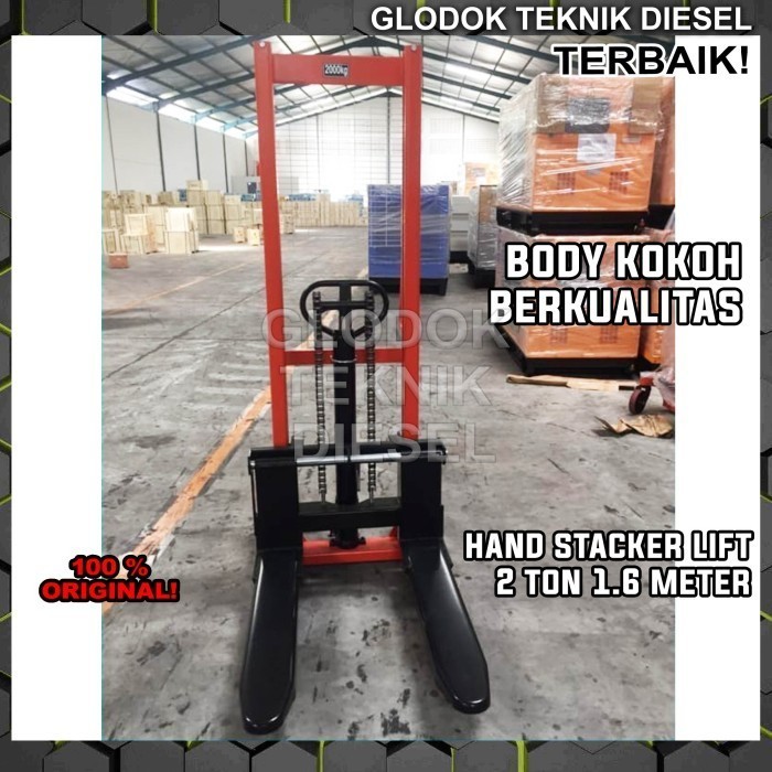 Jual HAND LIFT STACKER Original'L 2 Manual Ton X 1.6 Meter Alat Angkat ...