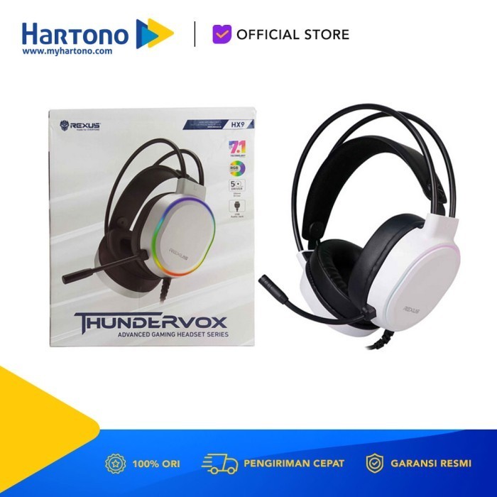 Jual Jual!! REXUS HEADSET HX9 + MIC WHITE COLOR RX-HX9-WH | Shopee ...