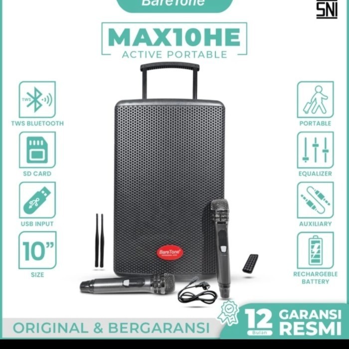 Jual SPEAKER MEETING PORTABLE MIC WIRELESS BARETONE MAX10HE MAX 10 HE ...