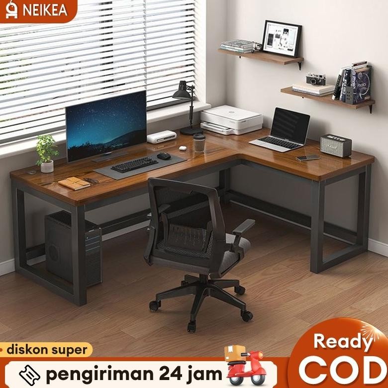 Jual Meja L Meja Kantor Serbaguna Meja komputer Meja Kerja Meja Belajar ...