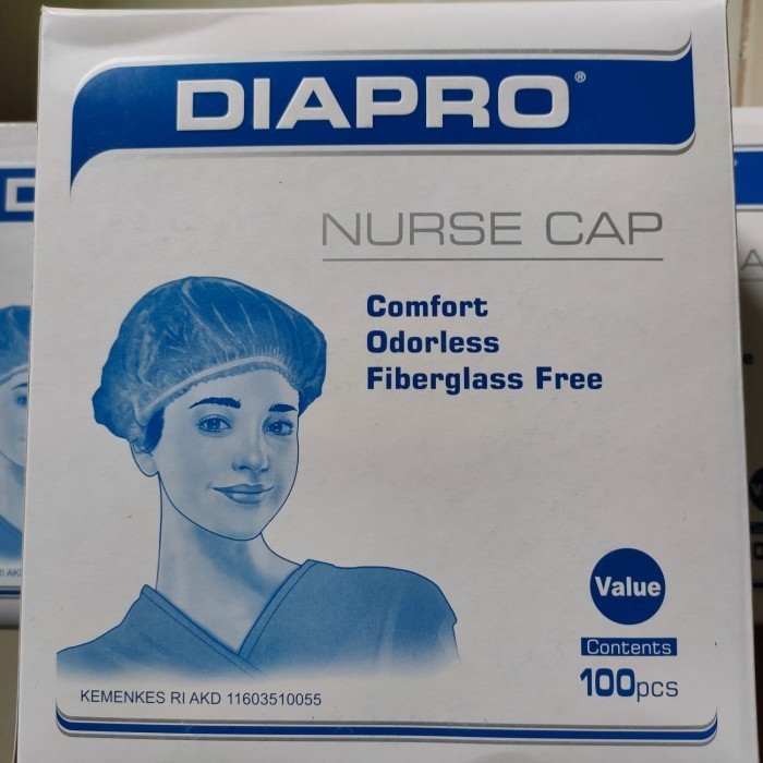 Jual Nurse Cap Diapro Isi 100/Hair Net Diapro/Topi Suster | Shopee ...