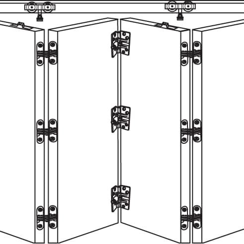Jual Folding Doors Edge Knocker Fde- 80 (4 Pintu Rel 250 Cm) Pakai Jne ...