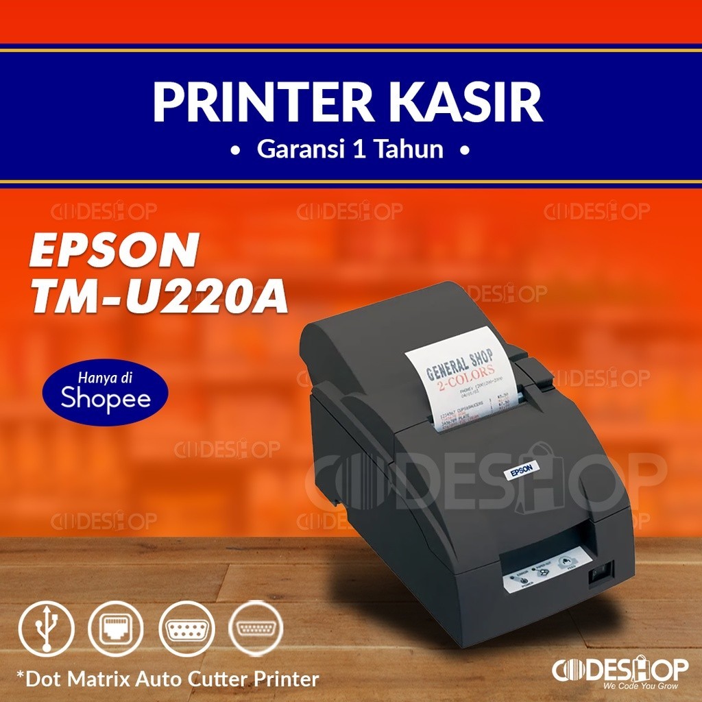 Jual Epson TMU220A Printer Dot Matrix TMU 220A | Shopee Indonesia