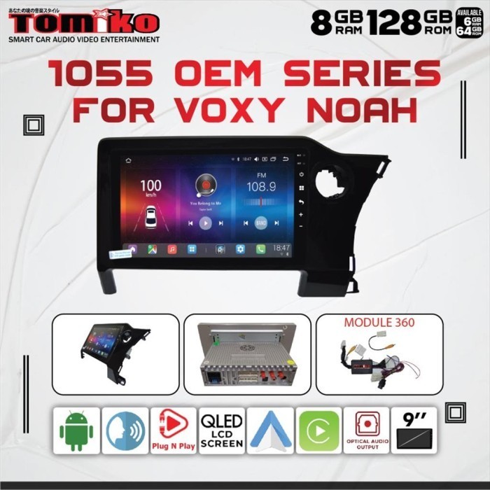 Jual Head Unit Android Tomiko 1055 Qled For Toyota Voxy Noah | Shopee ...