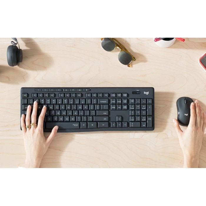 Jual Logitech Mk295 Silent Wirelles Combo Keyboard+Mouse | Shopee Indonesia