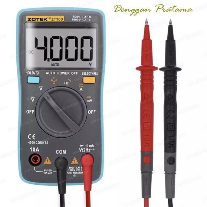 Jual HARGA DISC - ZOTEK ZT100 DIGITAL MULTITESTER MULTIMETER AVOMETER ...