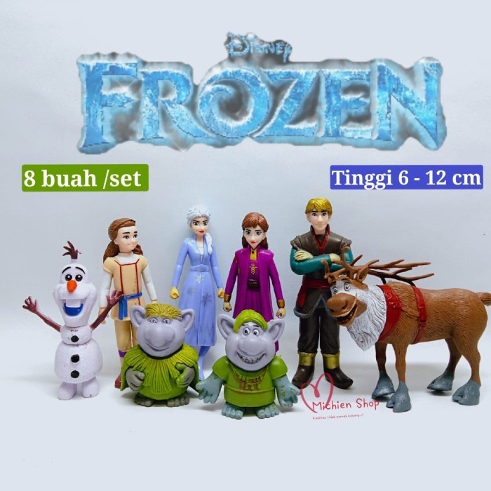 Jual Figure Frozen (Set 8) Elsa Anna Olaf Kristof Disney Princess ...