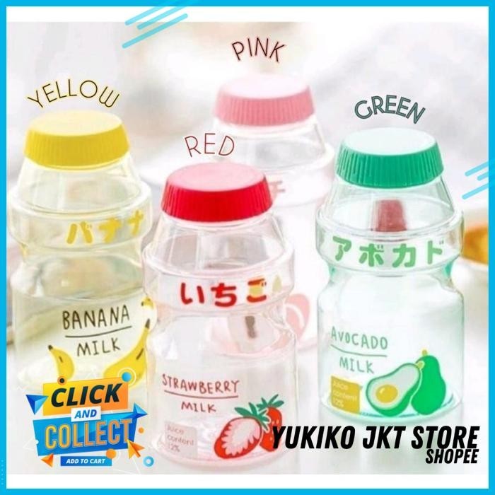 Jual BOTOL MINUM VIRAL YAKULT CUTE!! BPA FREE BOTOL KOREA CUTE TEBAL ...