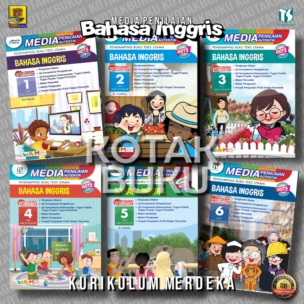 Jual Media Penilaian Bahasa Inggris Kelas 1 2 3 4 5 6 SD / Bahasa inggris SD / Kurikulum Merdeka ...