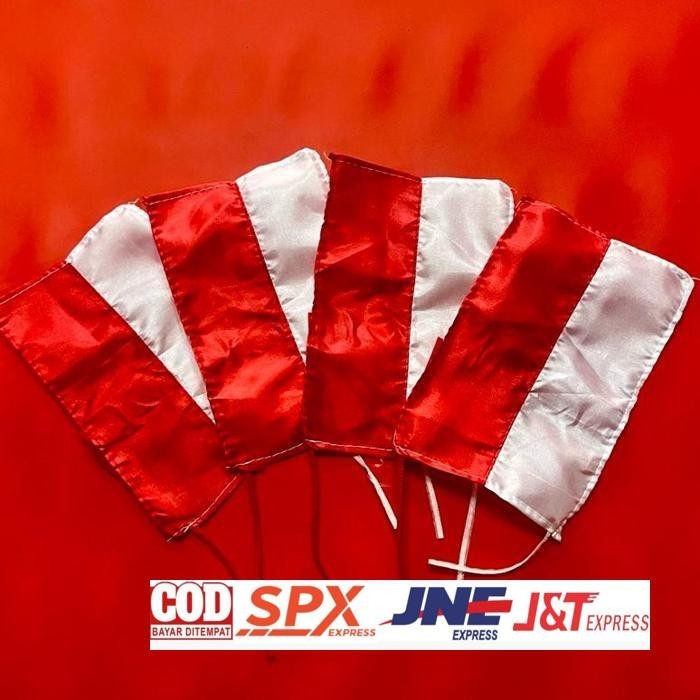 Jual Best Seller Bendera Motor Merah Putih Per 10 Pcs Indonesia Hiasan ...