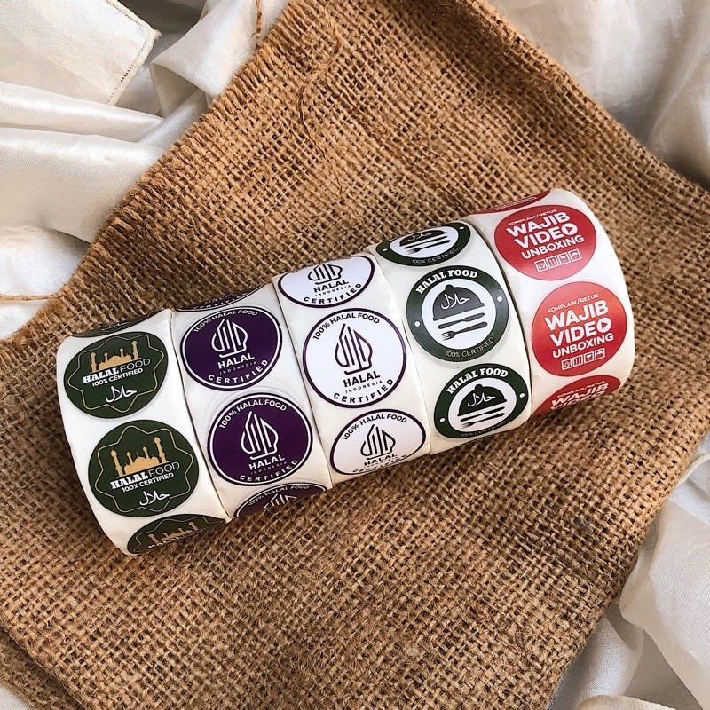 Jual Stiker Bulat Halal MUI diameter 2cm (1 pack isi 25 pcs) | Shopee ...