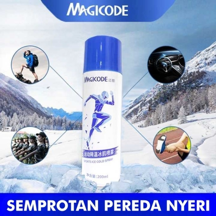 Jual Semprotan Pereda Nyeri Otot Kram Cidera Pain Spray 200Ml Olahraga ...