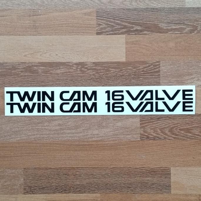 Jual stiker twin cam 16 Valve cutting sticker Corolla Corona JDM pintu ...