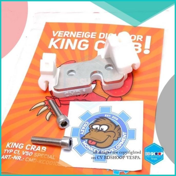 Jual CMD king crab stopper gas atau gusi stang vespa pts special 8JVLZ4 ...