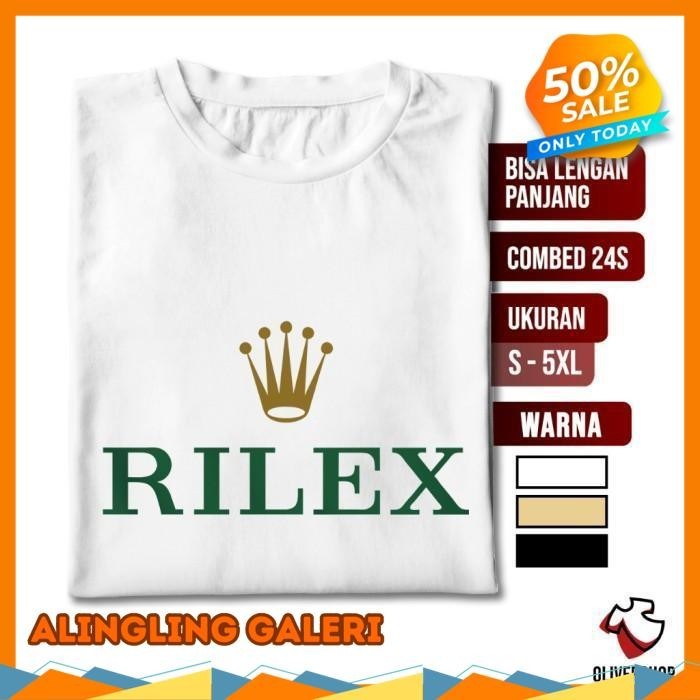 Jual BAJU KAOS PLESETAN RILEX - PARODI MEREK BRAND LOGO KATA TULISAN LUCU ALINGLINGALERI ...