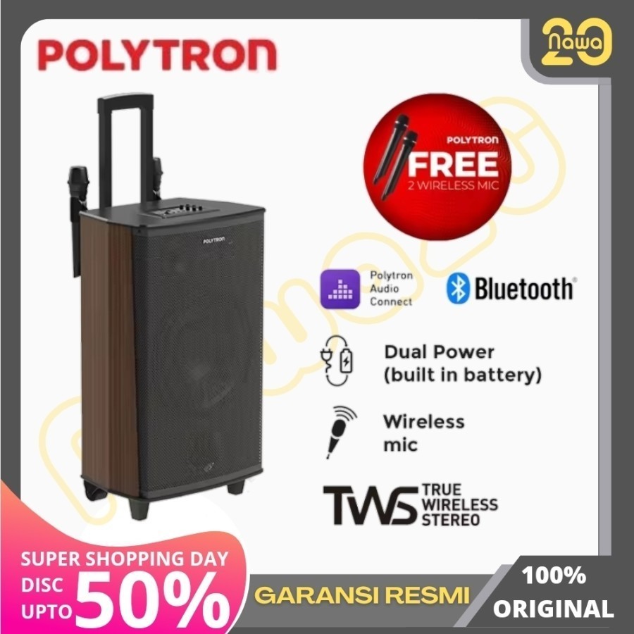 Jual POLYTRON PASPRO 10F6 SPEAKER AKTIF PAS PRO10F6 BLUETOOTH PAS PRO ...