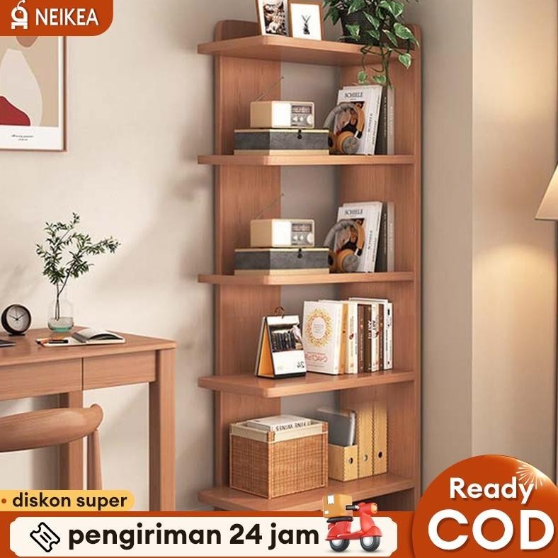 Jual Rak Buku Dinding Rak Buku Susun 5 Lapisan Rak Multifungsi Minimalis Rak Buku Kayu | Shopee ...