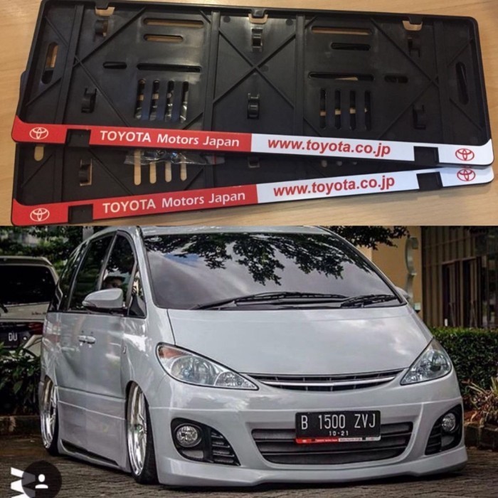 Jual FRAME PLAT NOMOR TOYOTA MOTORS JAPAN JDM | Shopee Indonesia