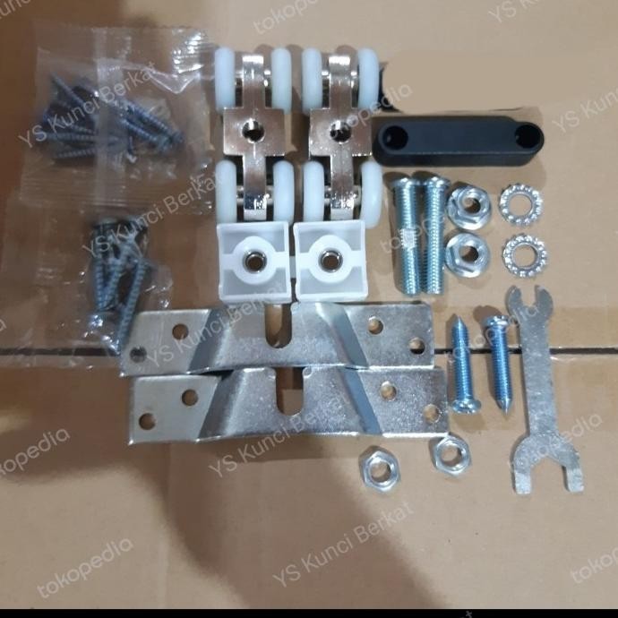 Jual Roda Rel Pintu Geser/ Roda Rel Sliding/ Roda Sliding Door | Shopee ...
