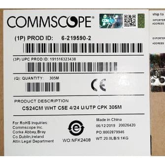 Jual AMP / Commscope CAT 5e Networking Cable UTP (305M) - Original ...