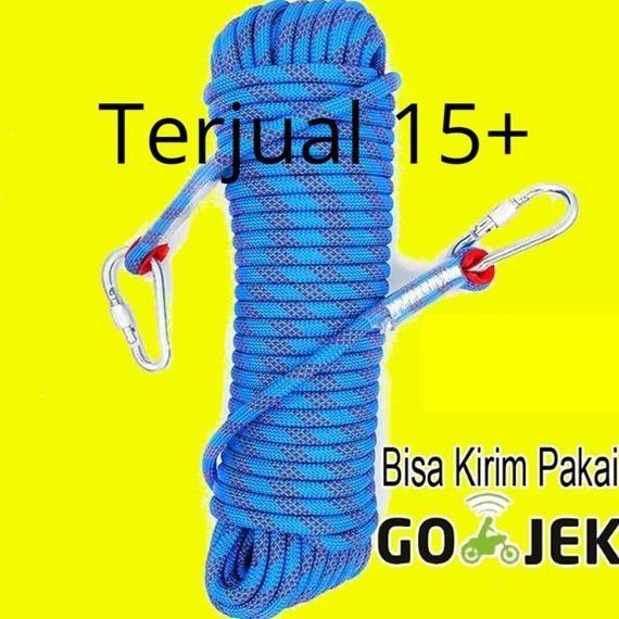 Jual Tali Paracord Panjat Tebing Climbing Rope 10mm 20 Meter with Steel ...