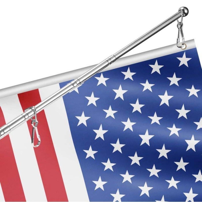 Jual 2m Tiang Bendera Teleskopik Portable Teleskopic Tiang Guider Flag ...