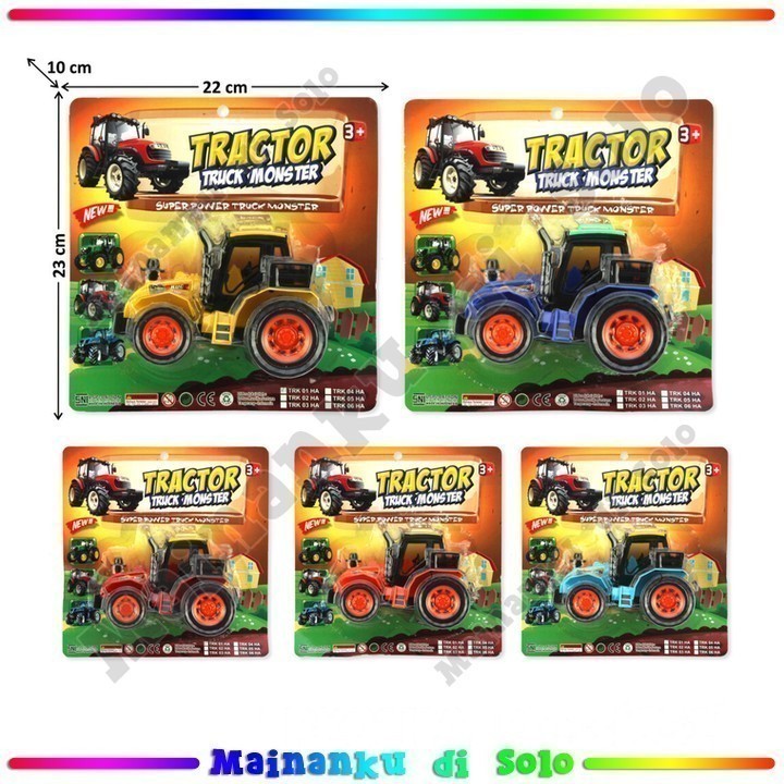Jual [Mainanku] Mainan Kendaraan Konstruksi Traktor Friction Tractor ...