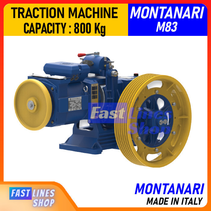 Jual Elevator Traction Machine Montanari M83 Geared Lift 800 Kg ...