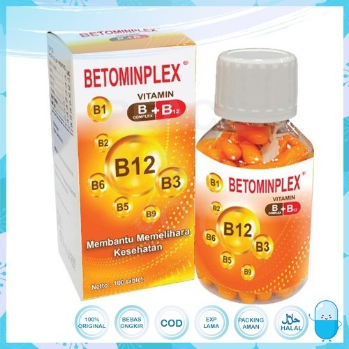 Jual BETOMINPLEX VITAMIN B COMPLEX B12 ISI 100 SUPLEMEN VIT B DIJAMIN ...