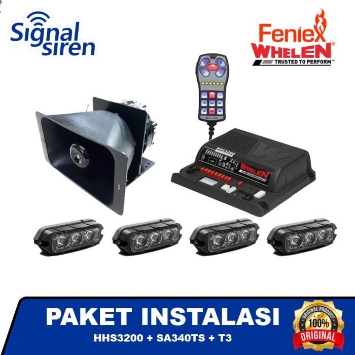 Jual PAKET INSTALASI WHELEN HHS3200 + WHELEN SA340TS + FENIEX T3 ...
