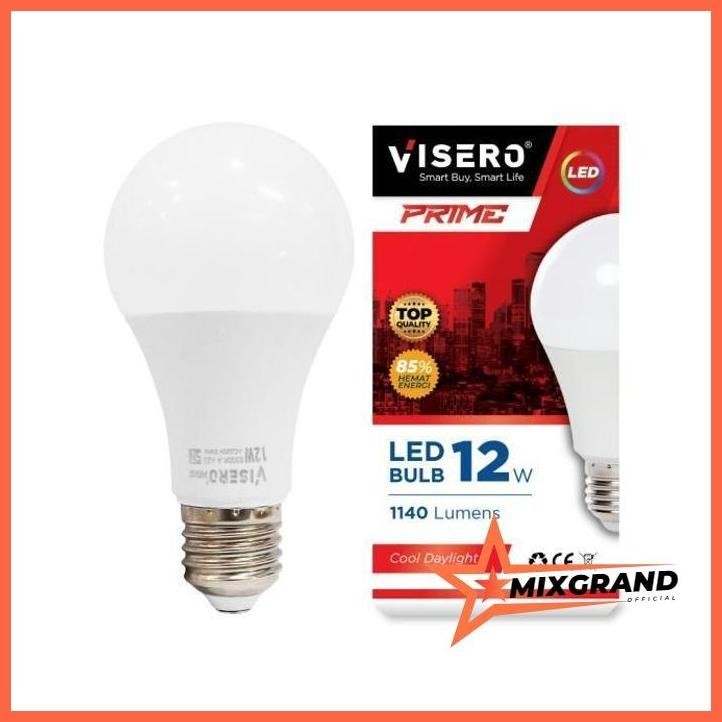 Jual PRIME LEBIH TERANG Lampu Led Bulb Bohlam 12 watt VISERO mixgrand | Shopee Indonesia