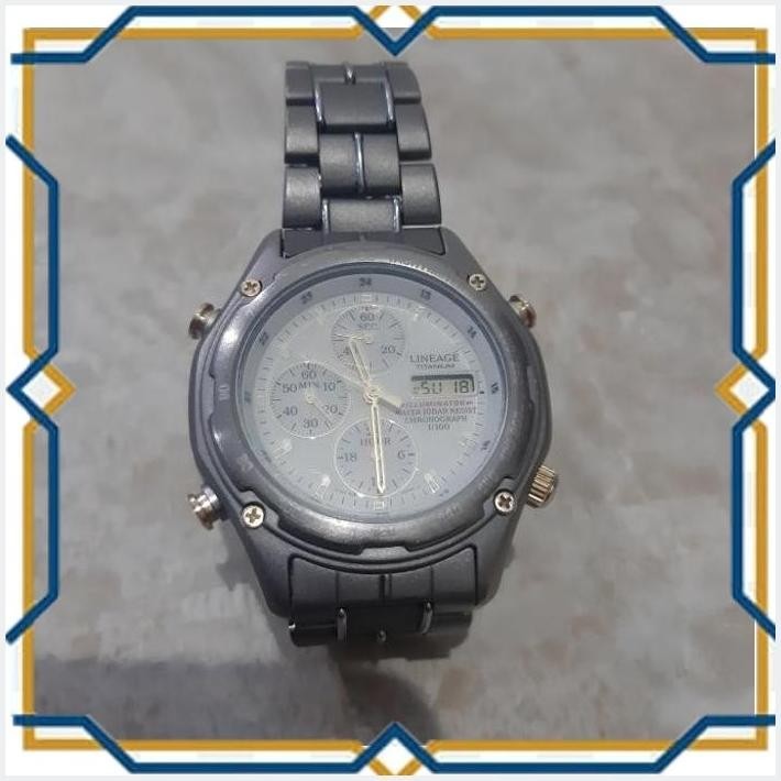 Jual [DIE] CASIO LINEAGE TITANIUM LIS-001 JAPAN JAM TANGAN PRIA MULUS ...