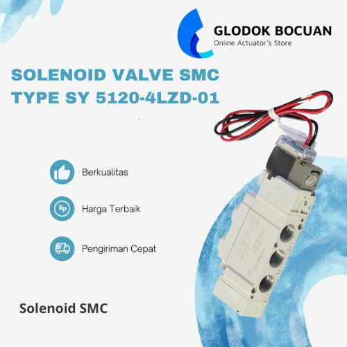 Jual Solenoid Valve SMC SY5120-4LZD-01 Selenoid Valve SY5120 4LZD 01 AC 220 | Shopee Indonesia