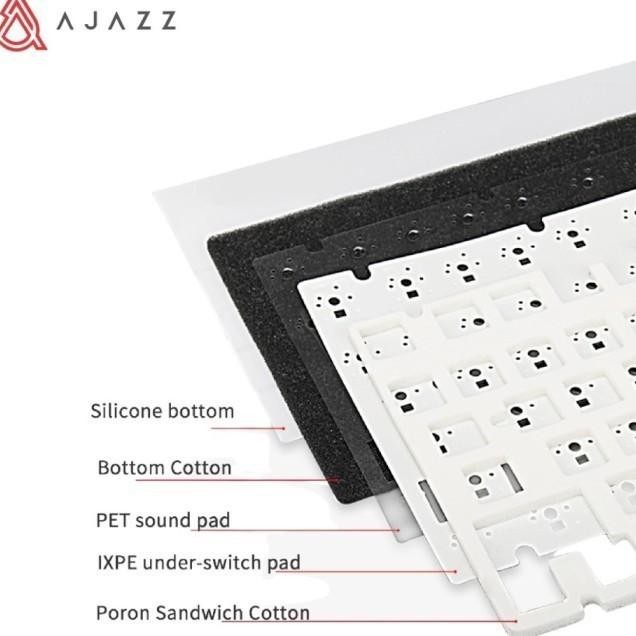 Jual Ajazz Ak820 Gts Pro 75% Tri-Mode Connection Mechanical Keyboard | Shopee Indonesia
