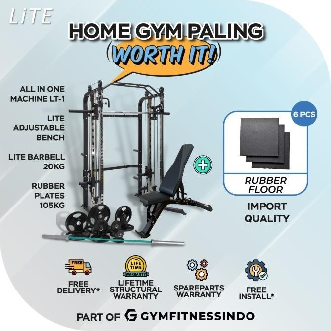 Jual Paket Home Gym LITE LT-1 All in One Machine Paling Worth it! | Shopee Indonesia