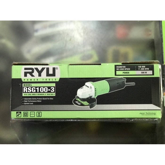 Jual Mesin Gerinda Tangan RSG 100-3- 4 inch RYU / Angle Grinder RYU | Shopee Indonesia
