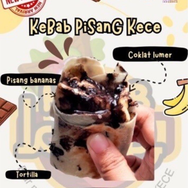Jual kebab manis kebab pisang coklat kebab frozen kece | Shopee Indonesia
