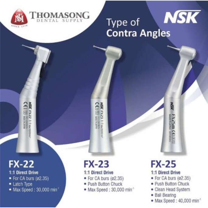 Jual NSK Contra Angle Handpiece Low Speed FX Series | Shopee Indonesia