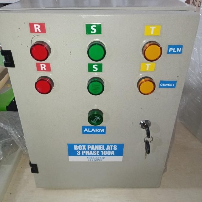 Jual box panel ats 3 phase 4P cos switch 100a box COS Genset change ...
