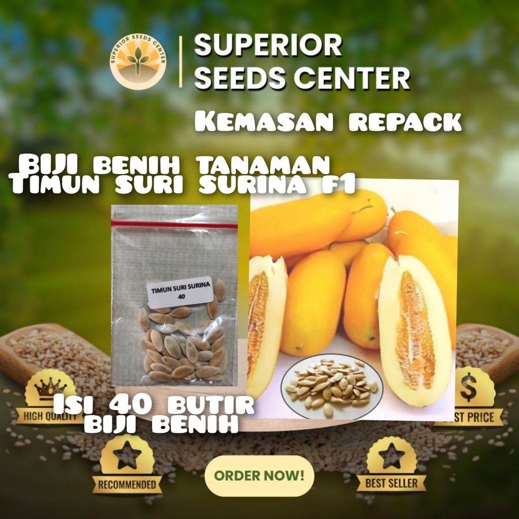 Jual kemasan repack plastik klip 40 butir biji benih tanaman timun suri ...