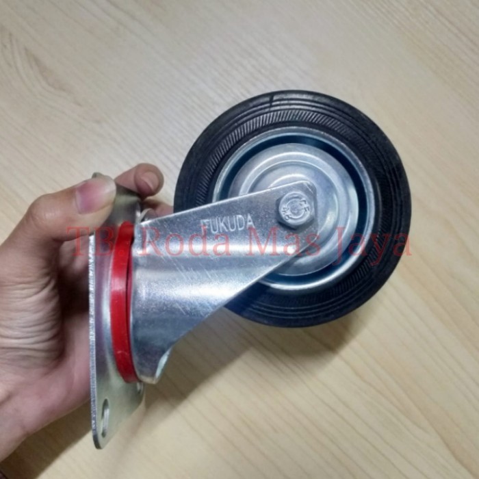 Jual Terlaris Roda Troli / Roda Caster / Roda Karet Uk 3" Fukuda SALE ...