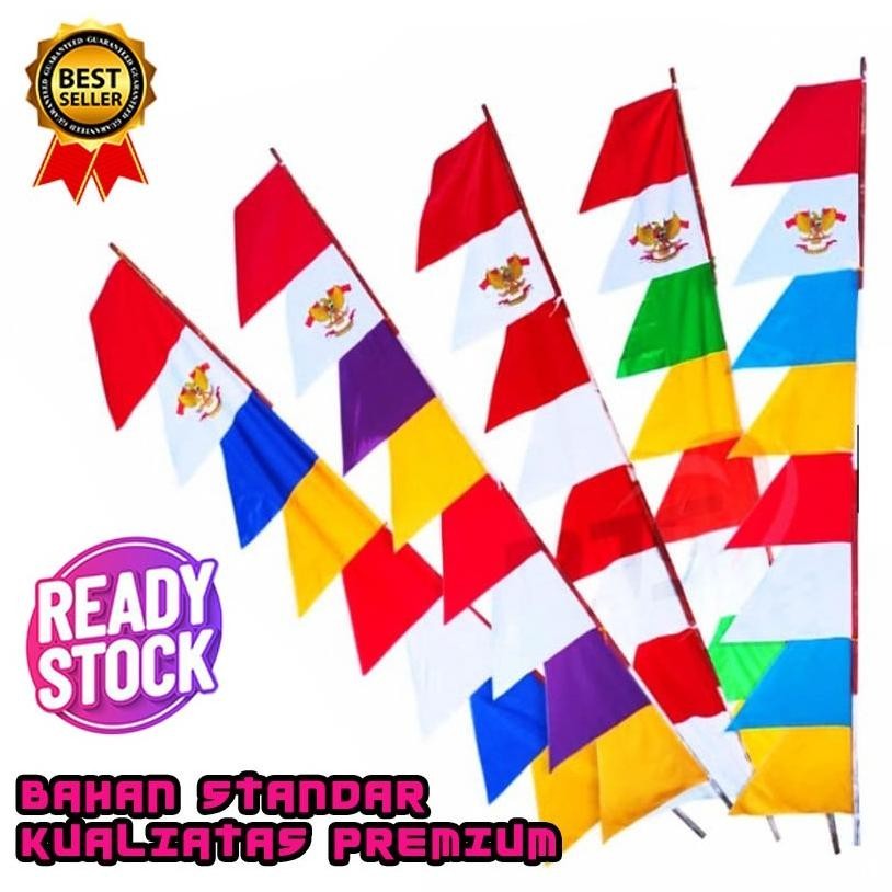 Jual BISA COD Umbul-umbul warna warni Bendera umbul-umbul Garuda merah putih Indonesia DISKOM ...