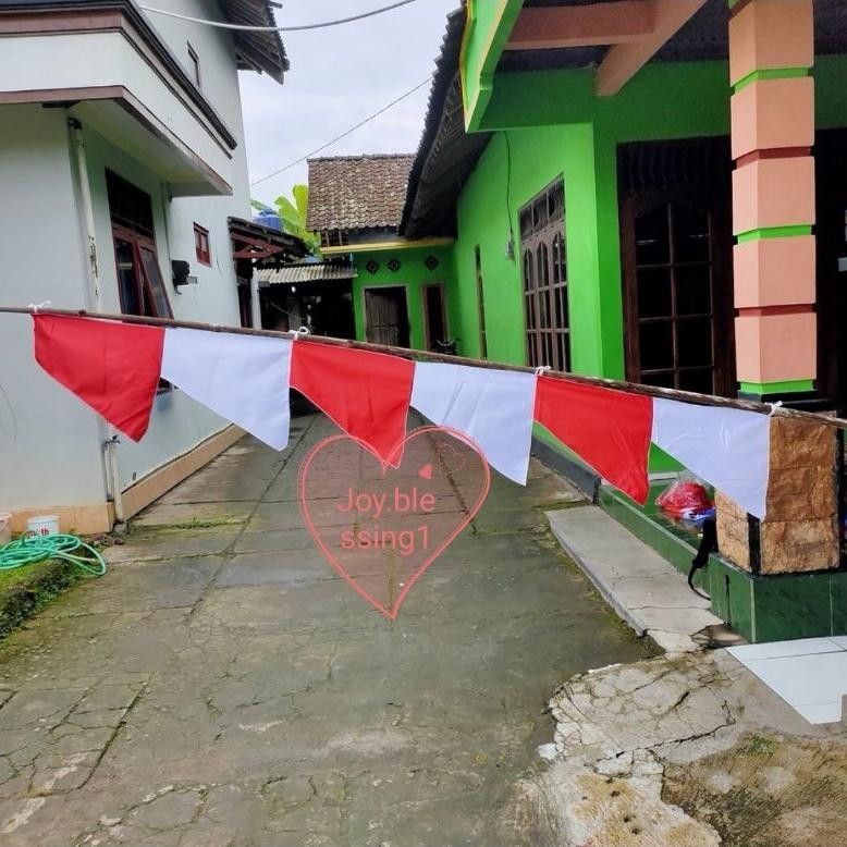 Jual TERLARIS BENDERA UMBUL UMBUL MERAH PUTIH GARUDA PANJANG SEGITIGA MURAH | Shopee Indonesia