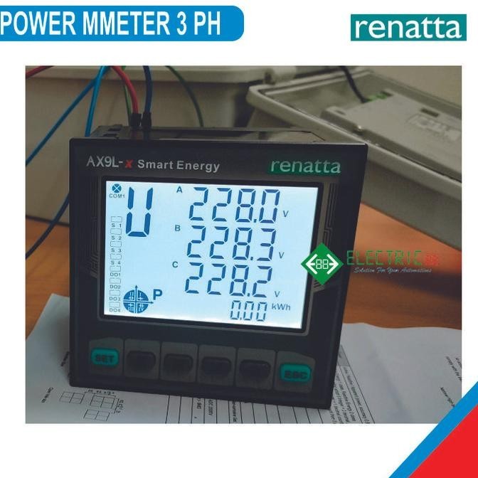 Jual Renatta Power Meter 3 Phase Support Modbus Rtu Rs485 | Shopee ...