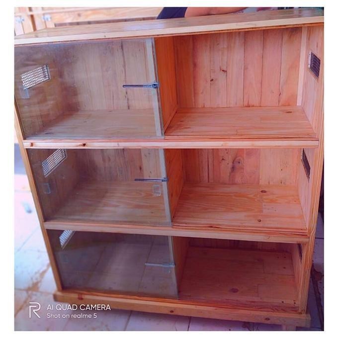 Jual KANDANG TERRARIUM REPTIL 3 TINGKAT CUSTOM KAYU JATI BELANDA ...